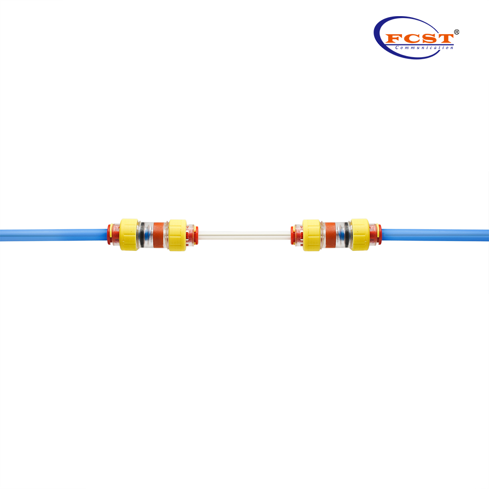 Gas Block Micro Duct Connector Reducer For HDPE Microduct Connection