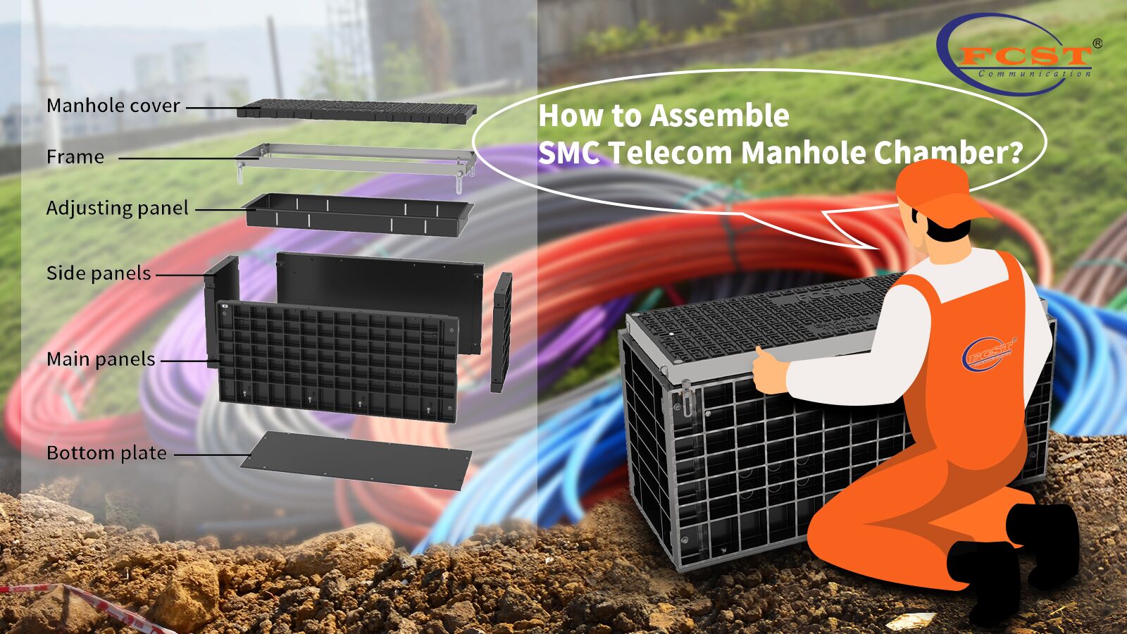 How to Assemble SMC Telecom Manhole Chamber？ - Fiber Cable Solution ...
